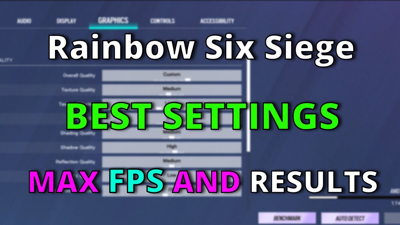 BEST Champion SETTINGS in Rainbow six siege #settings #rainbowsixsiege ...