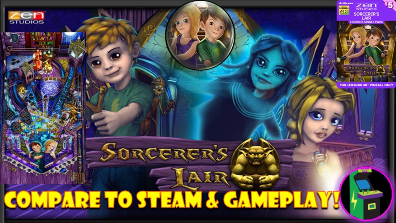Check Out This Amazing Sorcerer's Lair Table with Atgames 4K Pinball ...