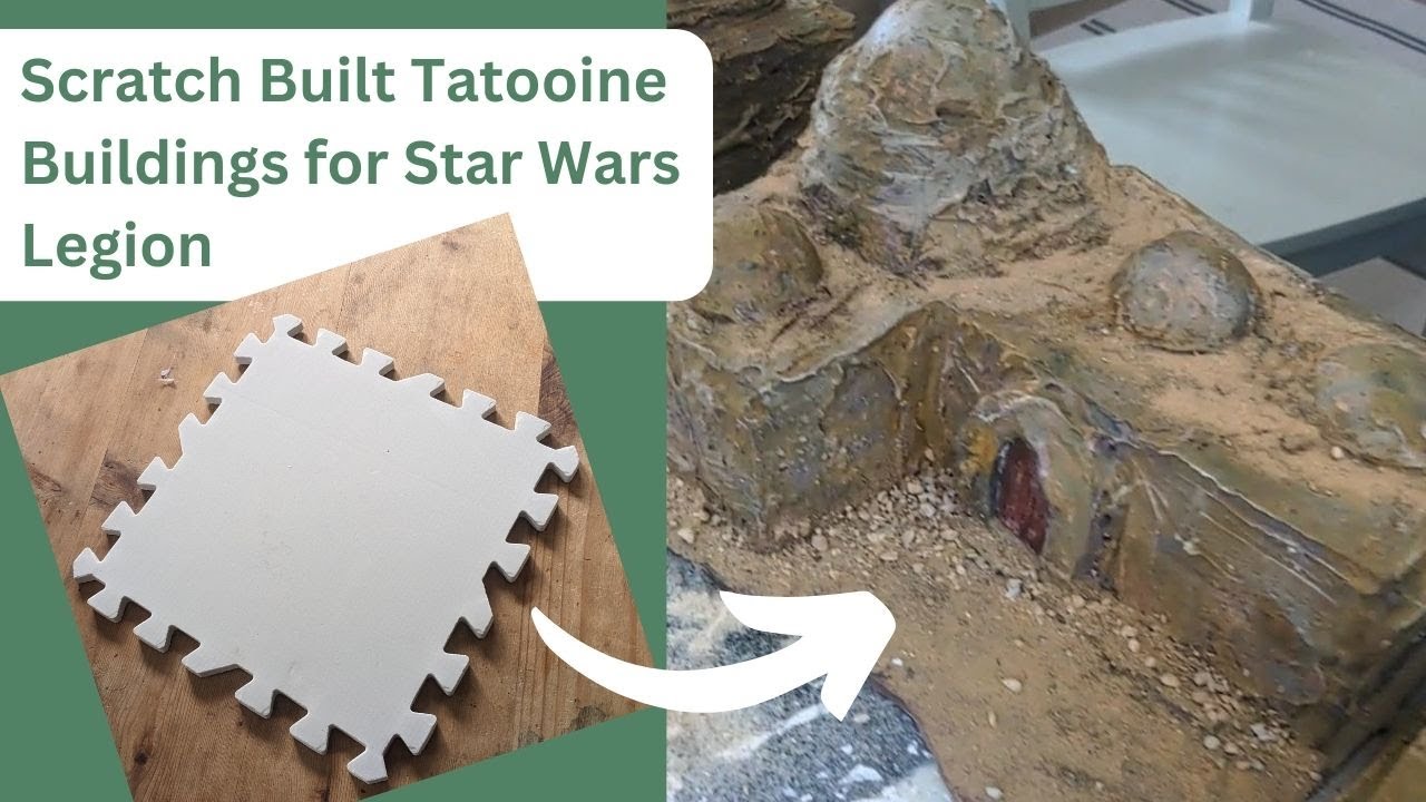 How to make Scratch Built Tatooine buildings for Star Wars Legion | Mos ...