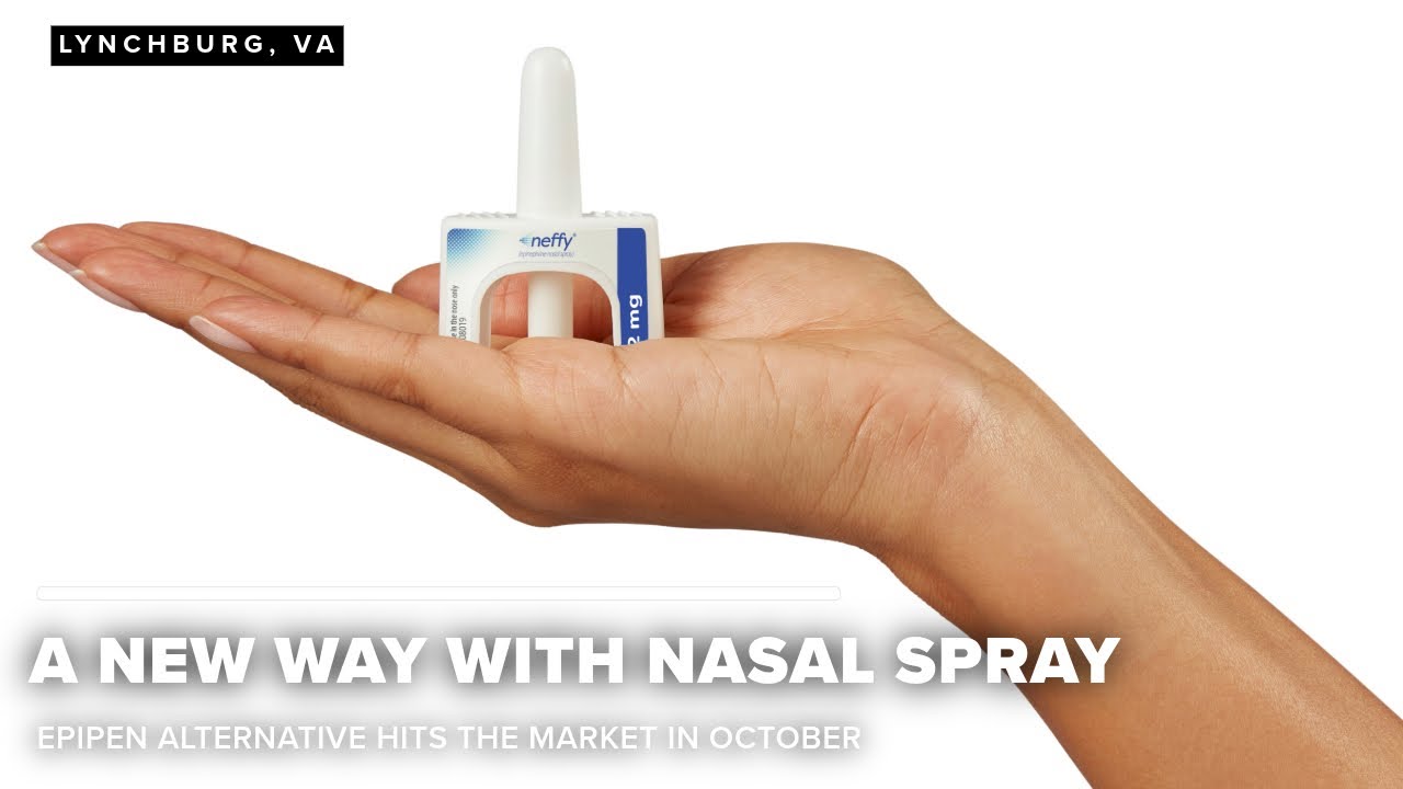 Nasal spray alternative to EpiPen coming in October - YouTube