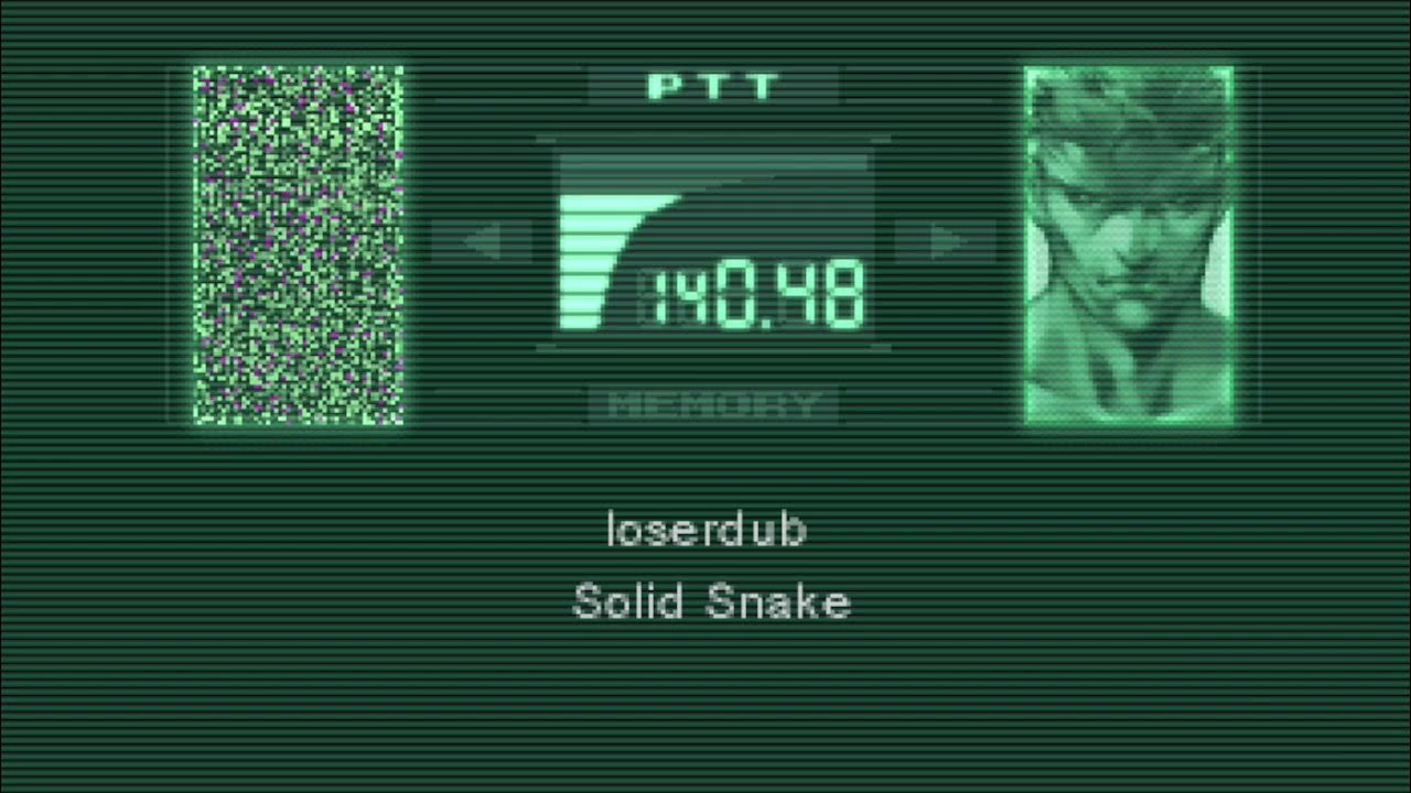 Solid Snake - loserdub - codec (incoming transmission) - YouTube