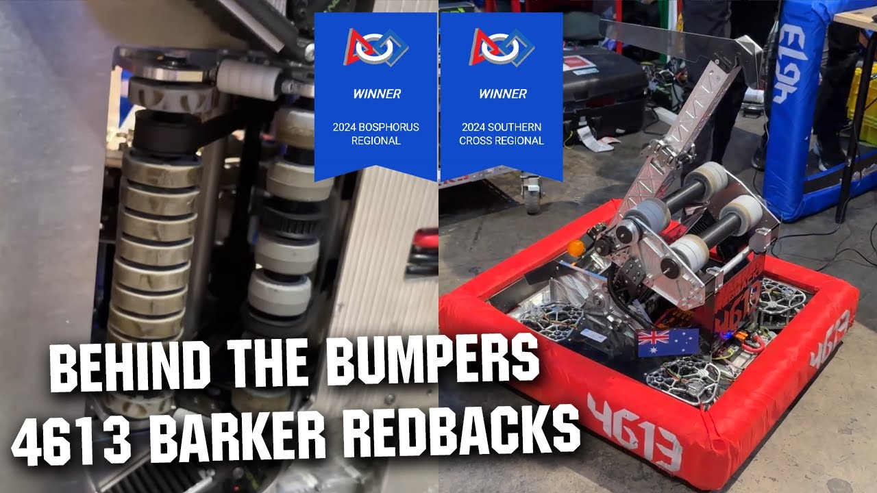 Behind the Bumpers | 4613 Barker Redbacks | CRESCENDO FRC Robot - YouTube