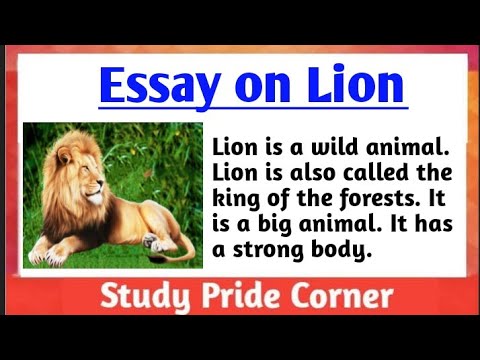 Essay on Lion 🦁 in English | Essay on Lion | Lion Essay ...