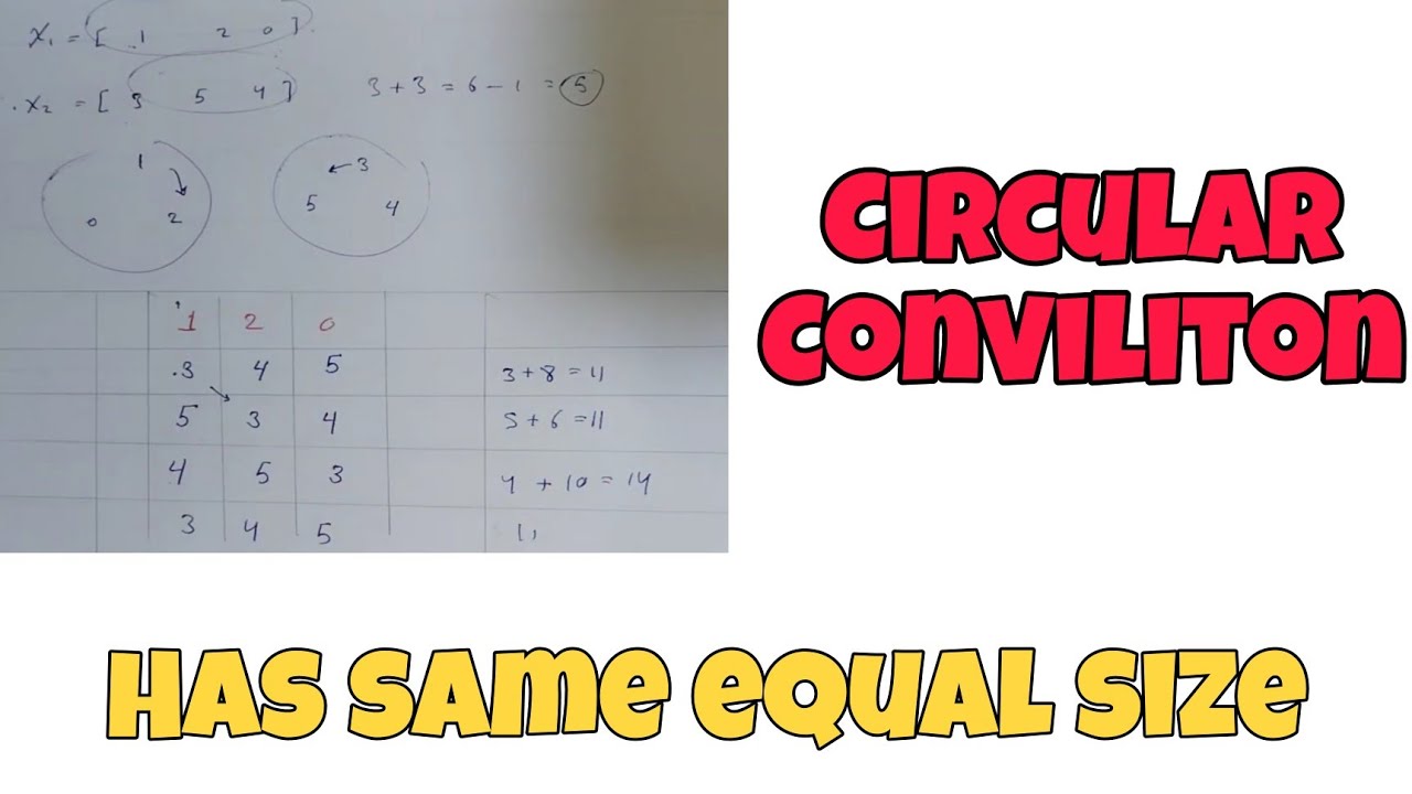 Circular Conviliton has same equal size - YouTube