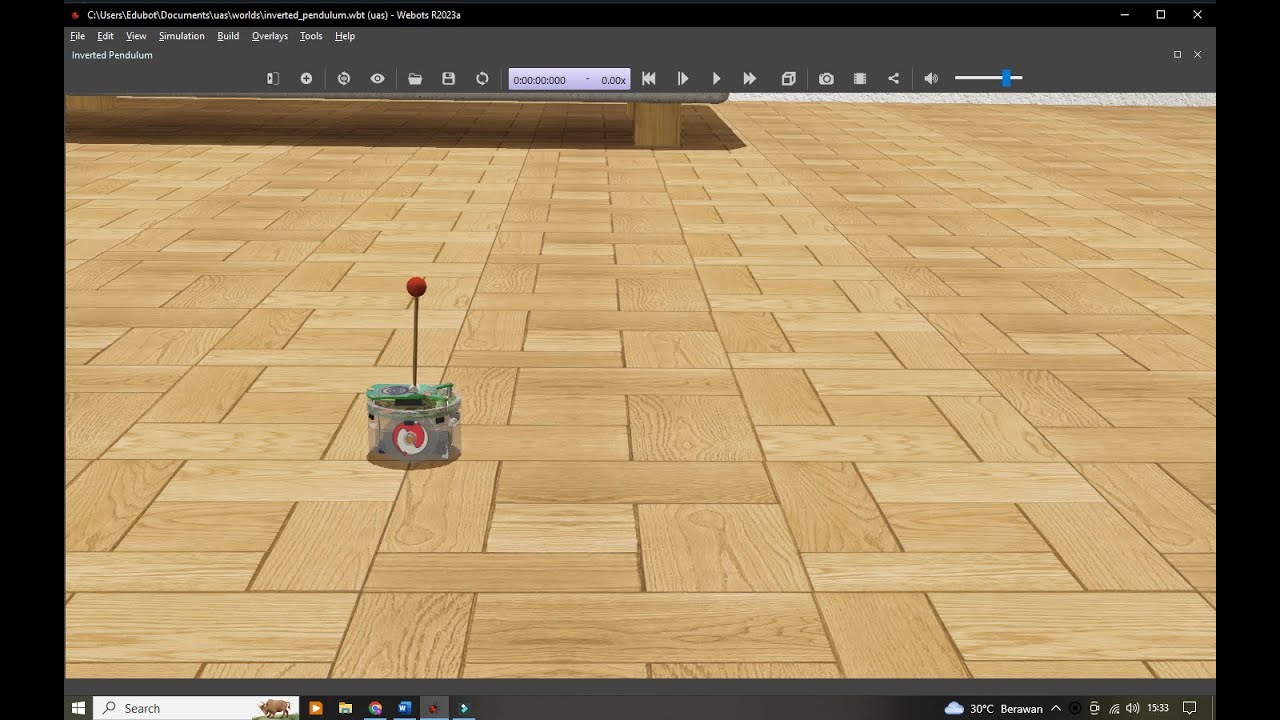 Simulasi Inverted Pendulum dengan Webots Menggunakan Metode Fuzzy - YouTube