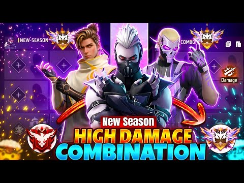 (New Season51) High Damage Character Combination ✅| Br Rank Best Character Combination | Rank Push 