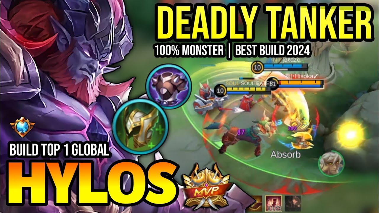 HYLOS BEST BUILD 2024 | BUILD TOP 1 GLOBAL HYLOS GAMEPLAY | MOBILE ...