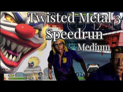 Twisted Metal III: Speedrun 19:53 Co-Op Tournament Twisted Metal/Medium Sweet Tooth/Outlaw - YouTube