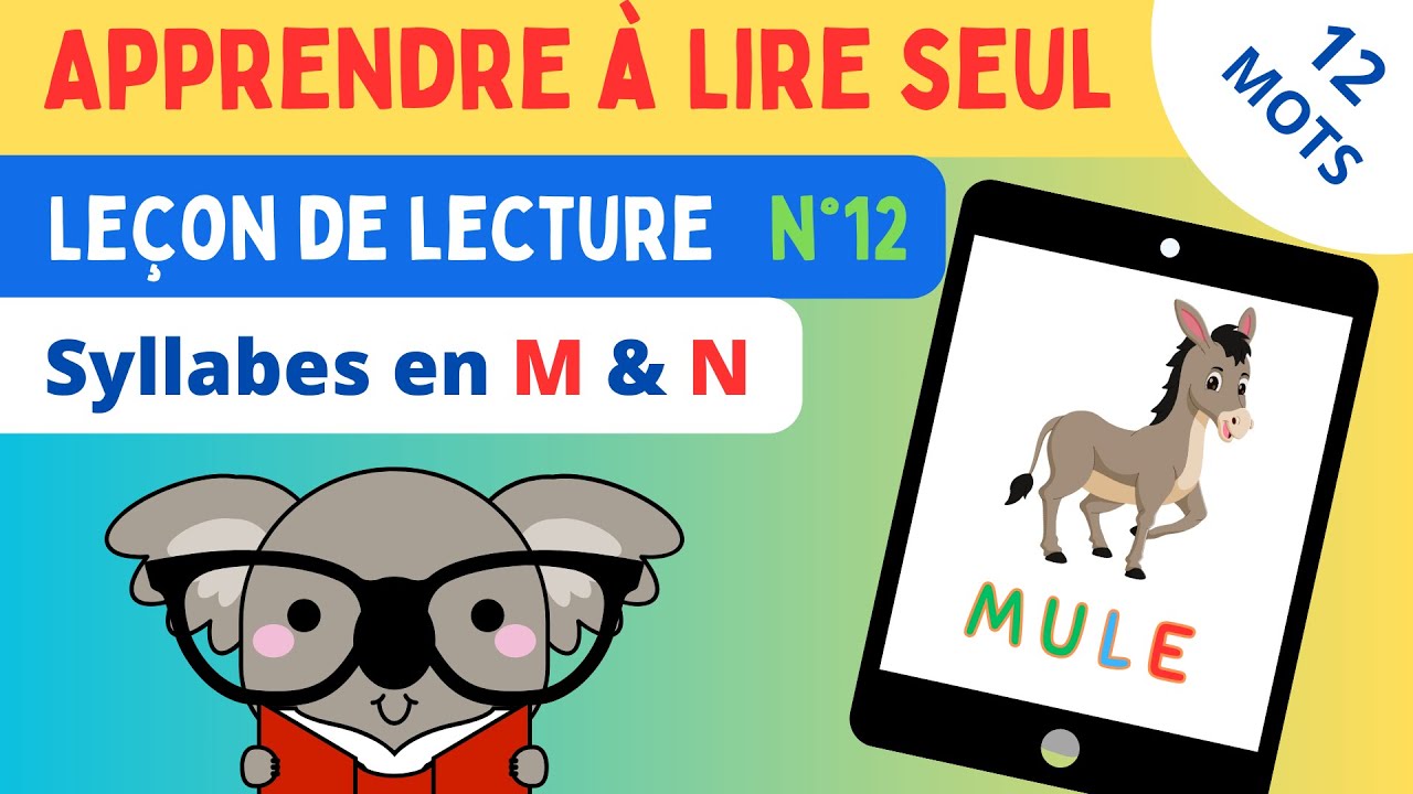 📚 Méthode Montessori | Apprendre à lire seul - Leçon de lecture n°12 ...