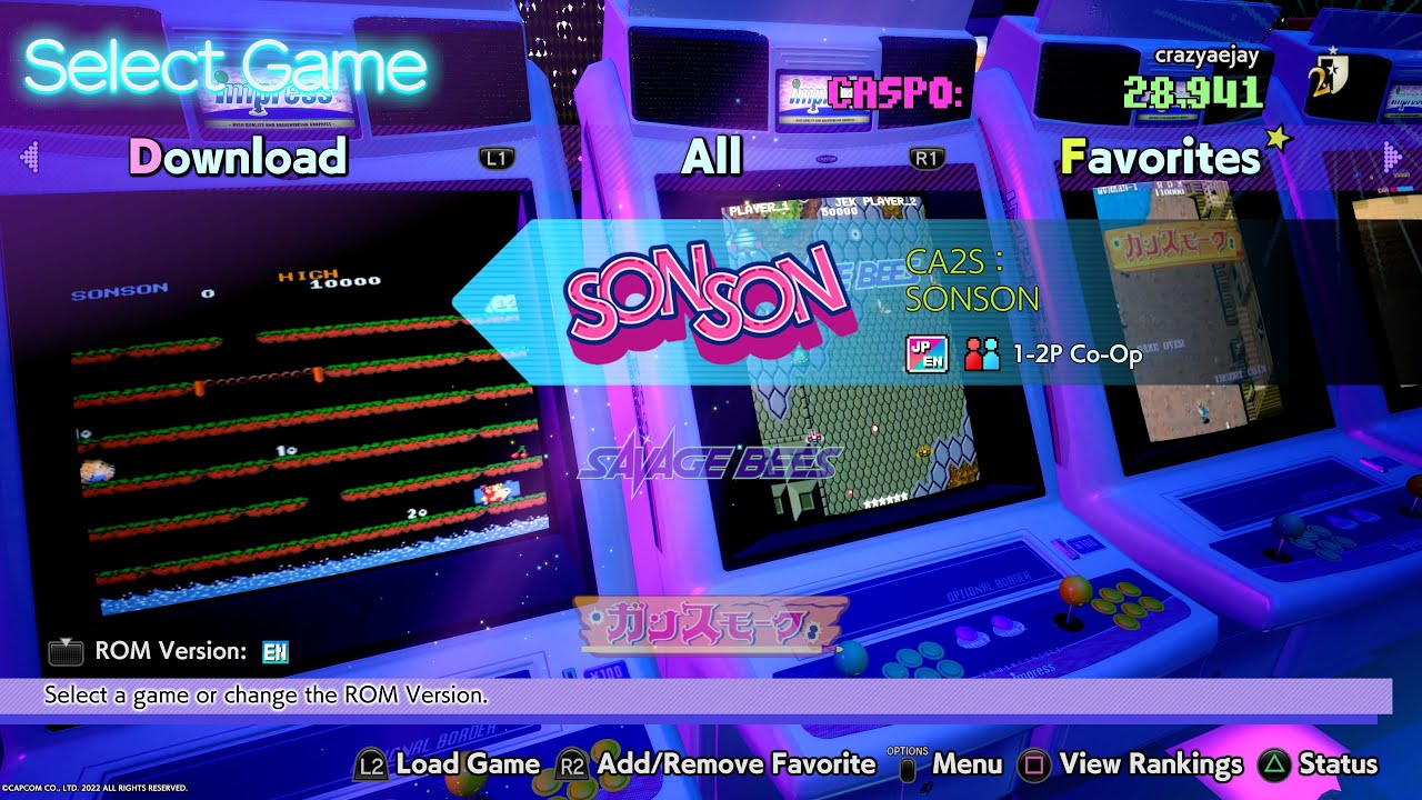 Capcom Arcade 2nd Stadium Gameplay 🕹️ PS4 - Great classic collection ...