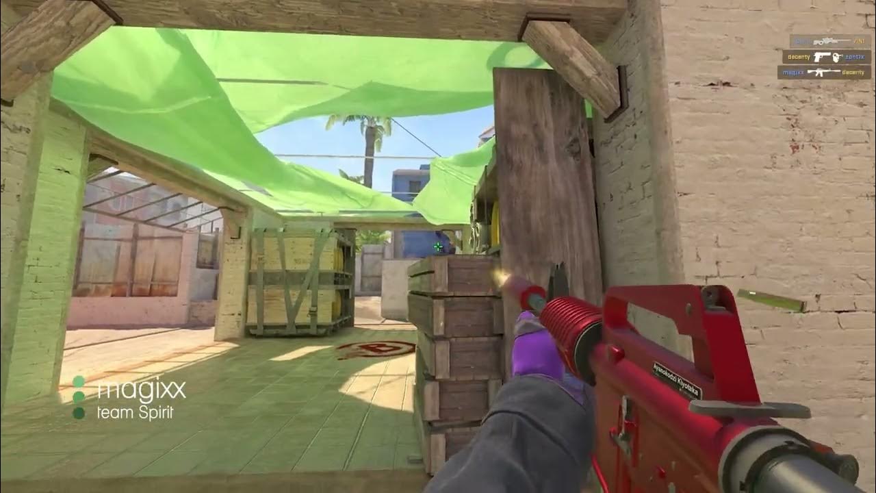 CS2 Spirit magixx 4 Kills M4A1s vs Imperial Mirage PGL Major Copenhagen 2024 - YouTube