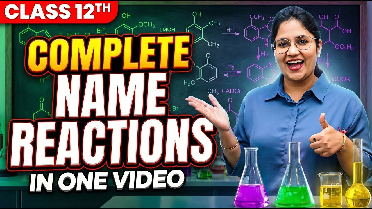 All Name Reactions of Organic Chemistry in One Shot with TRICKS | Class ...