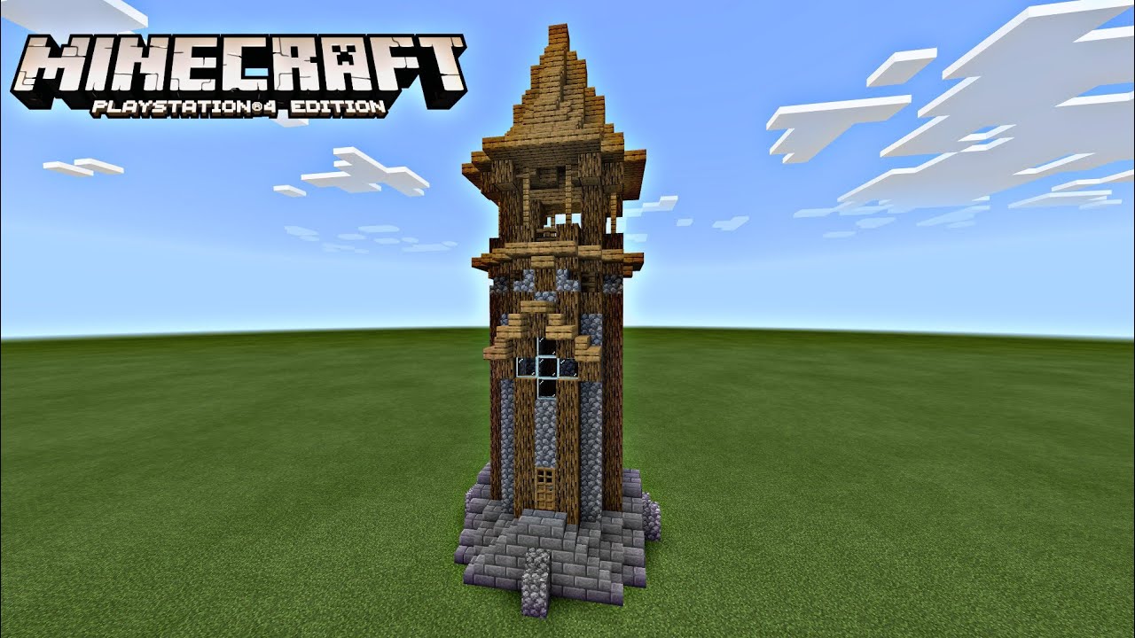 Minecraft: COMO FAZER UMA TORRE DE VIGIA MEDIEVAL (#3) - YouTube