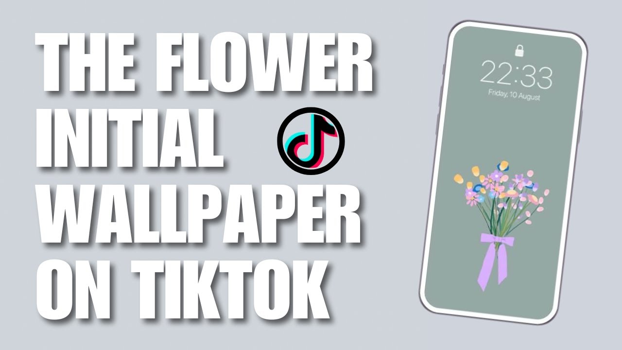 How to Do the Flower Initial Wallpaper TikTok Trend - YouTube
