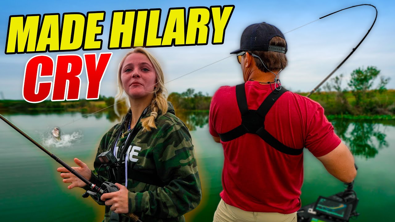 I MADE HILARY CRY While Fishing - YouTube