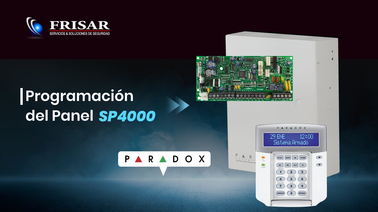 Programacion de panel SP4000 Paradox - YouTube