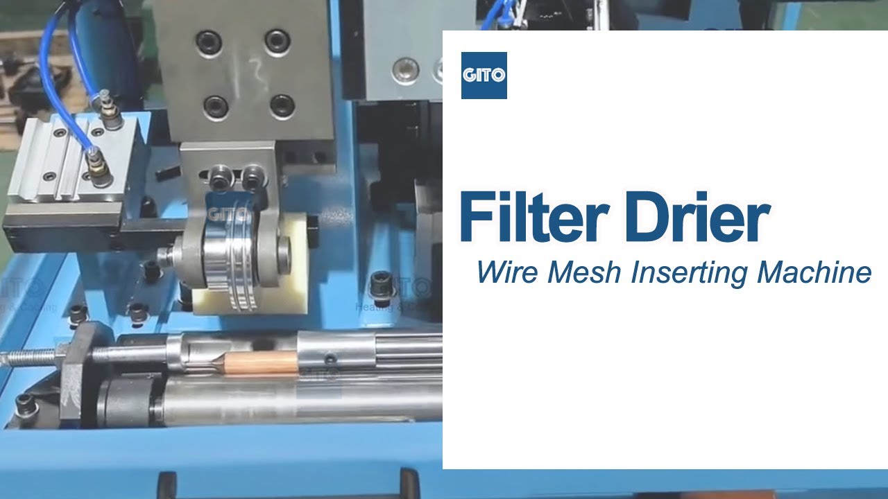 Copper Filter Drier Wire Mesh Assembly Machine - YouTube