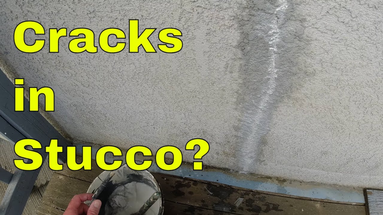 Fixing Cracks in Stucco faster way - YouTube