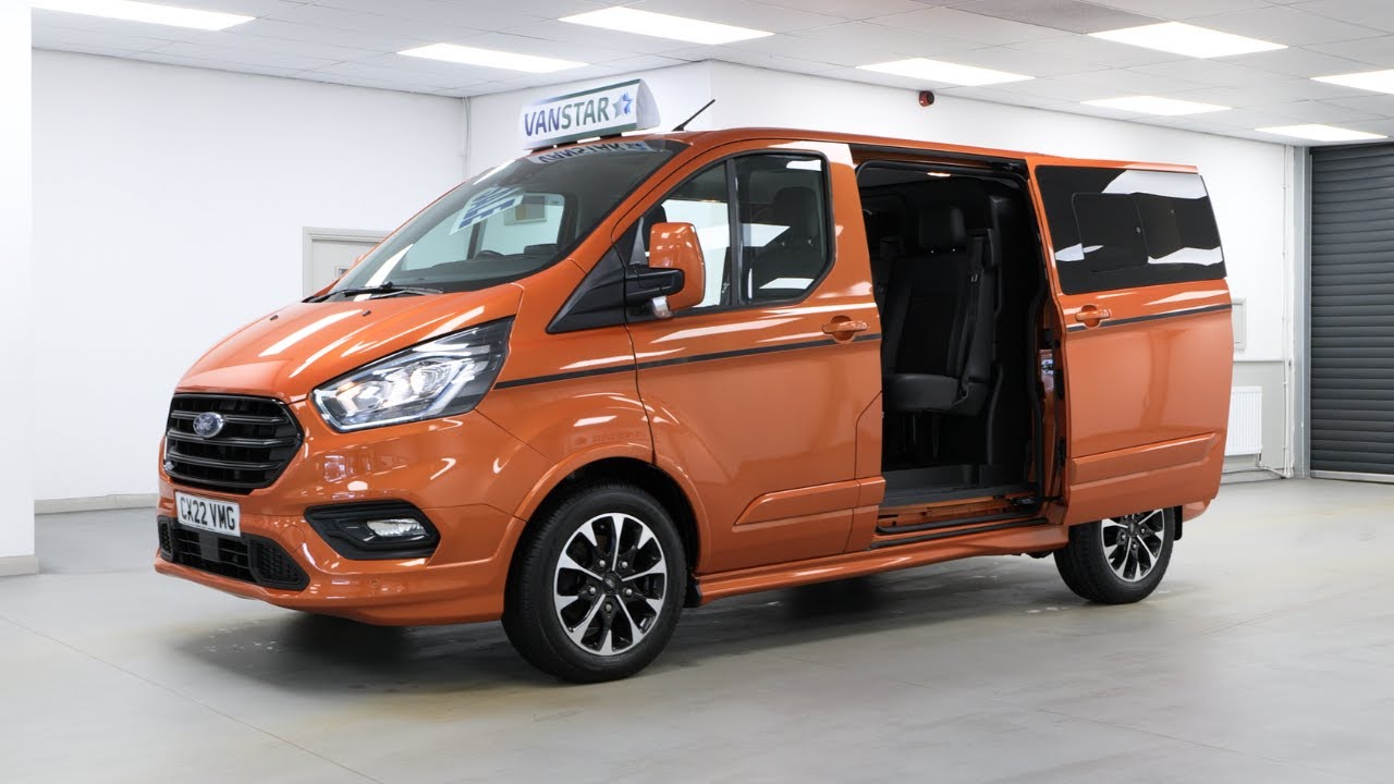 Ford Transit Custom 320 2.0 Sport Edition Metallic Orange Glow Crewcab ...