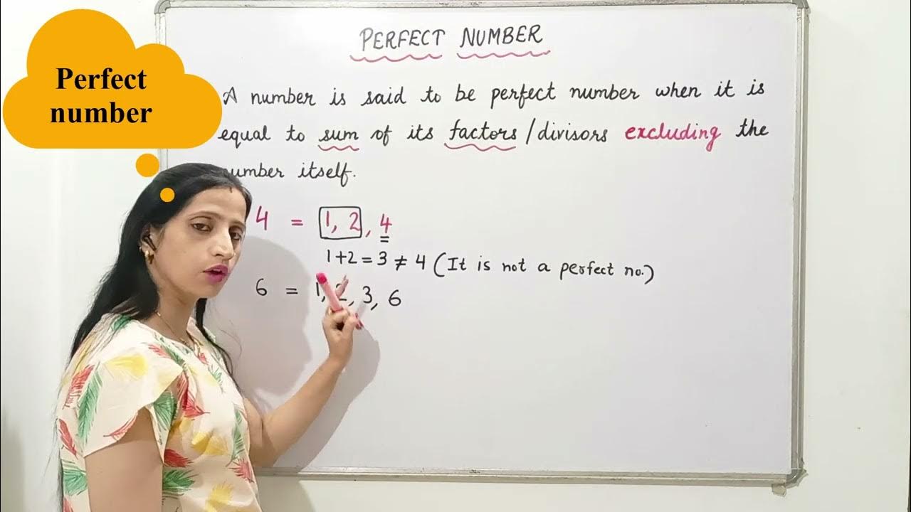 Perfect Number & Its definition # How to find out whether a number is perfect number or not ...