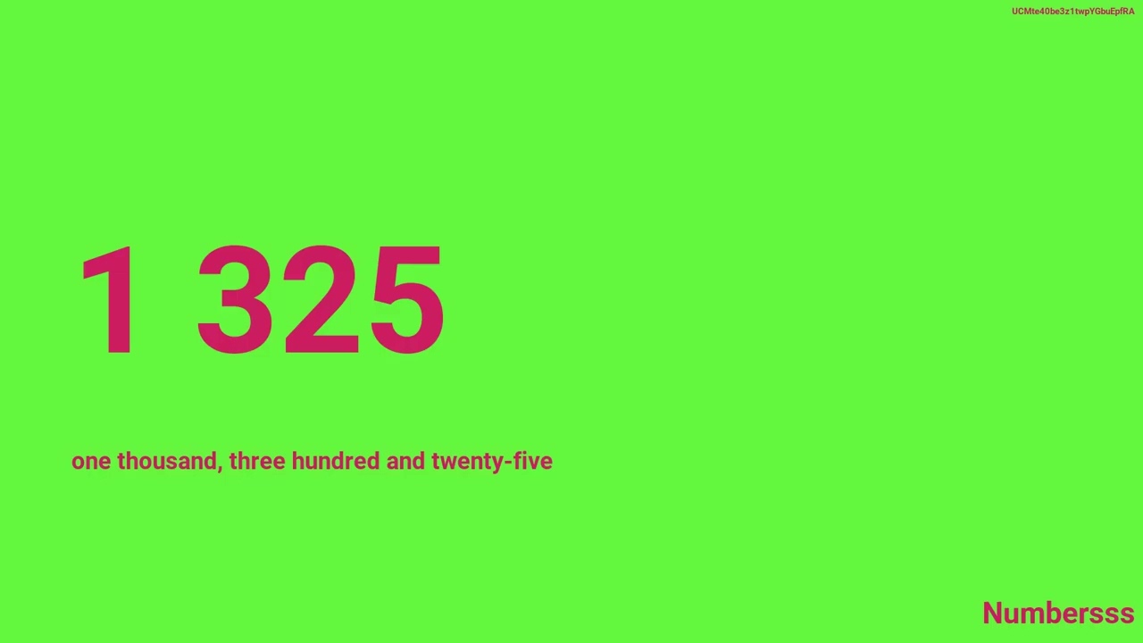 All numbers from 1 to 2170 - YouTube