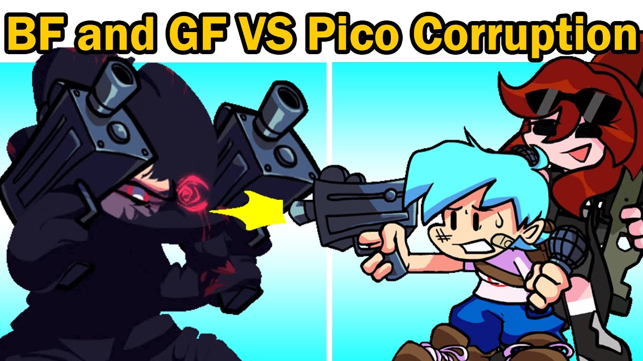 BF and GF VS Pico Corruption Takeover (FNF Mod) - YouTube