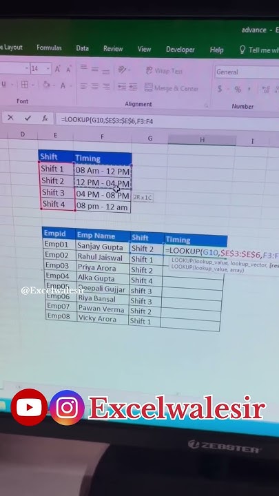 LOOKUP FORMULA IN EXCEL #excelwalesir #excel #ytshortsvideo #exceltricks #exceltips #excellookup ...