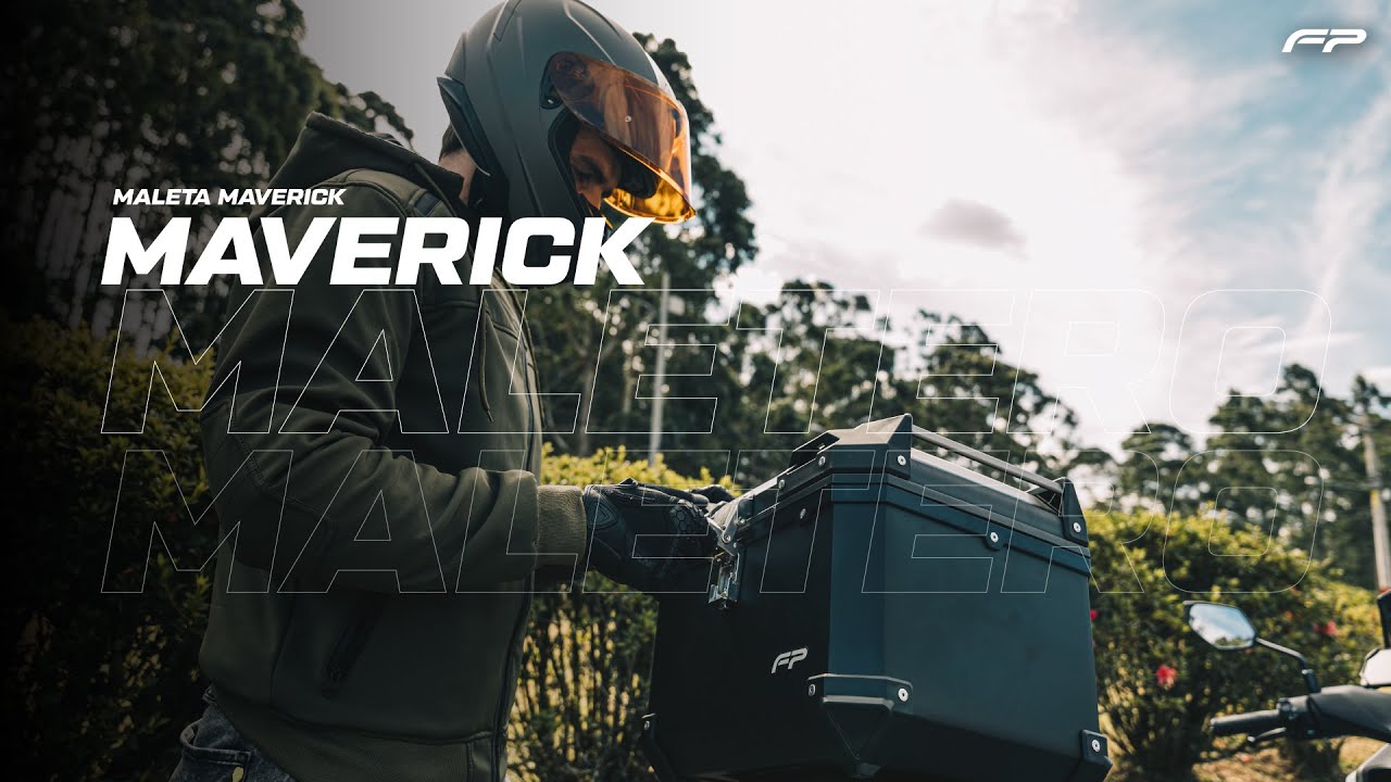 FP - Maleta para Moto Maverick 2.0 - Cuadrada, Liviana, Cabe un Casco y ...