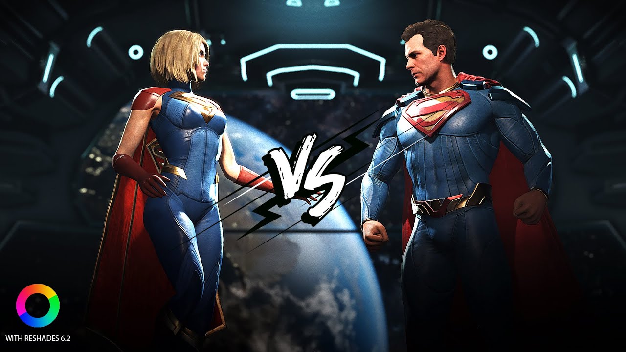 Injustice 2 - Supergirl vs Superman But With Reshades - YouTube
