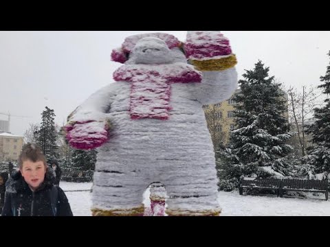 Bakı şəhərində 2023-ilk qarı. The first snow of 2023 in the city of Baku.