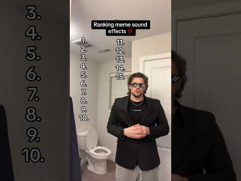 Ranking meme sound effects 💯