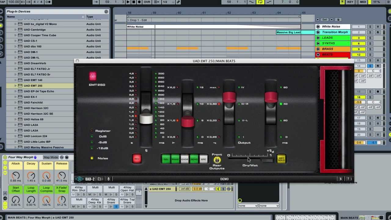Universal Audio UAD-2 EMT 250 Reverb Tutorial - YouTube
