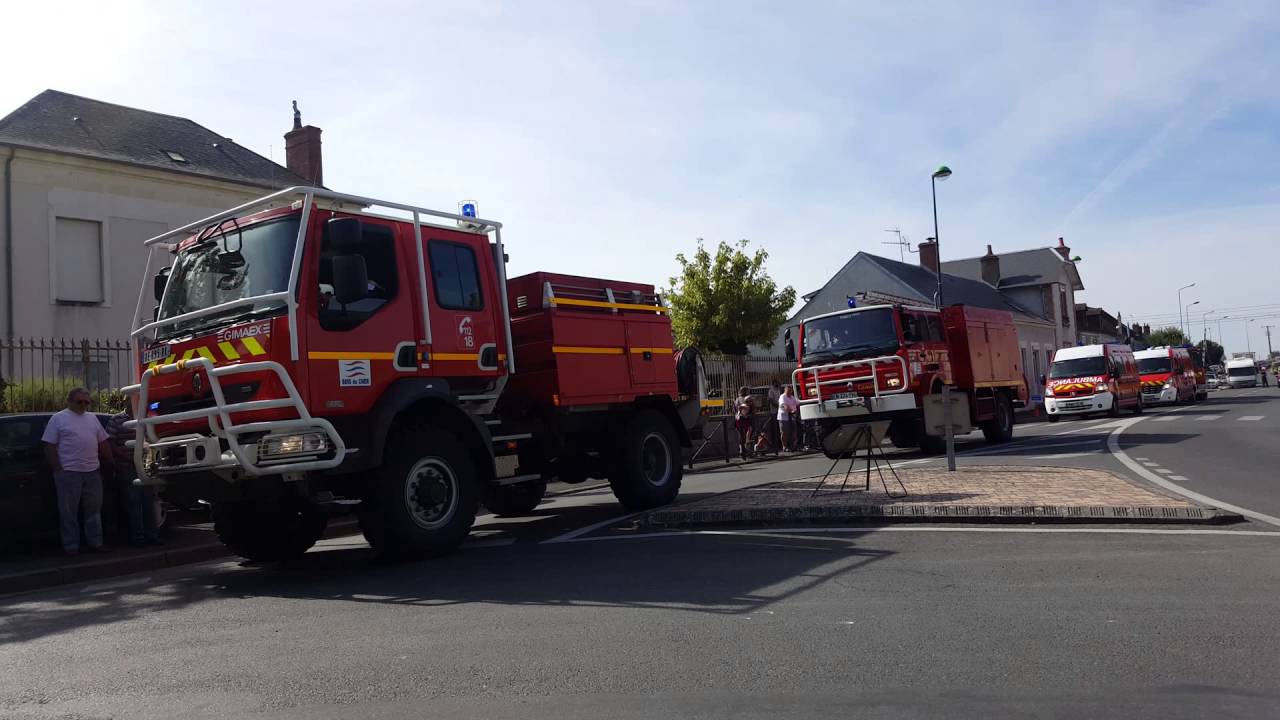 Défilé des Sapeurs-Pompiers du Cher SDIS 18 Congrès Départemental 2016 ...