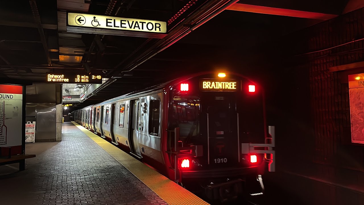 MBTA Red Line Action at Alewife & Davis with 1600s, 1800s, and 1900s ...
