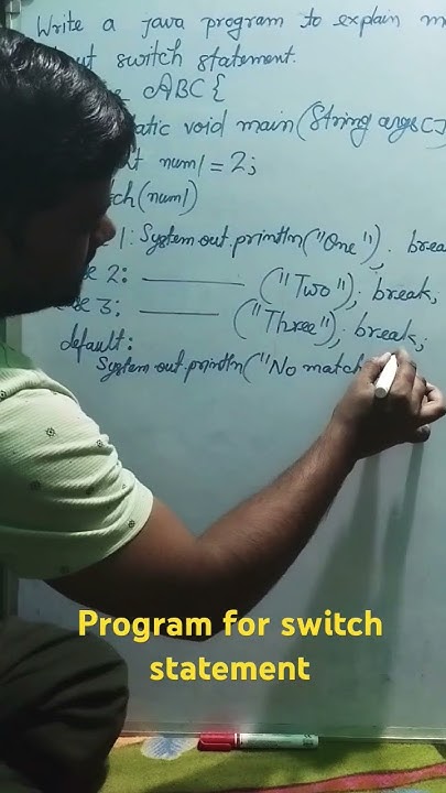 Program for switch statement - YouTube