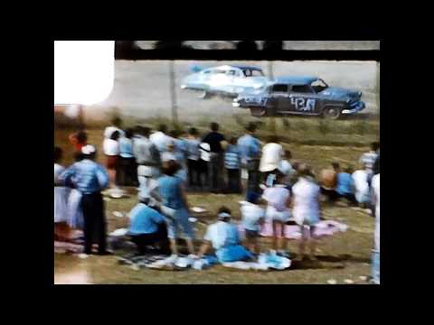 found 8mm home movie film - 1950's hot rod racing crash derby and more, fishing boat
