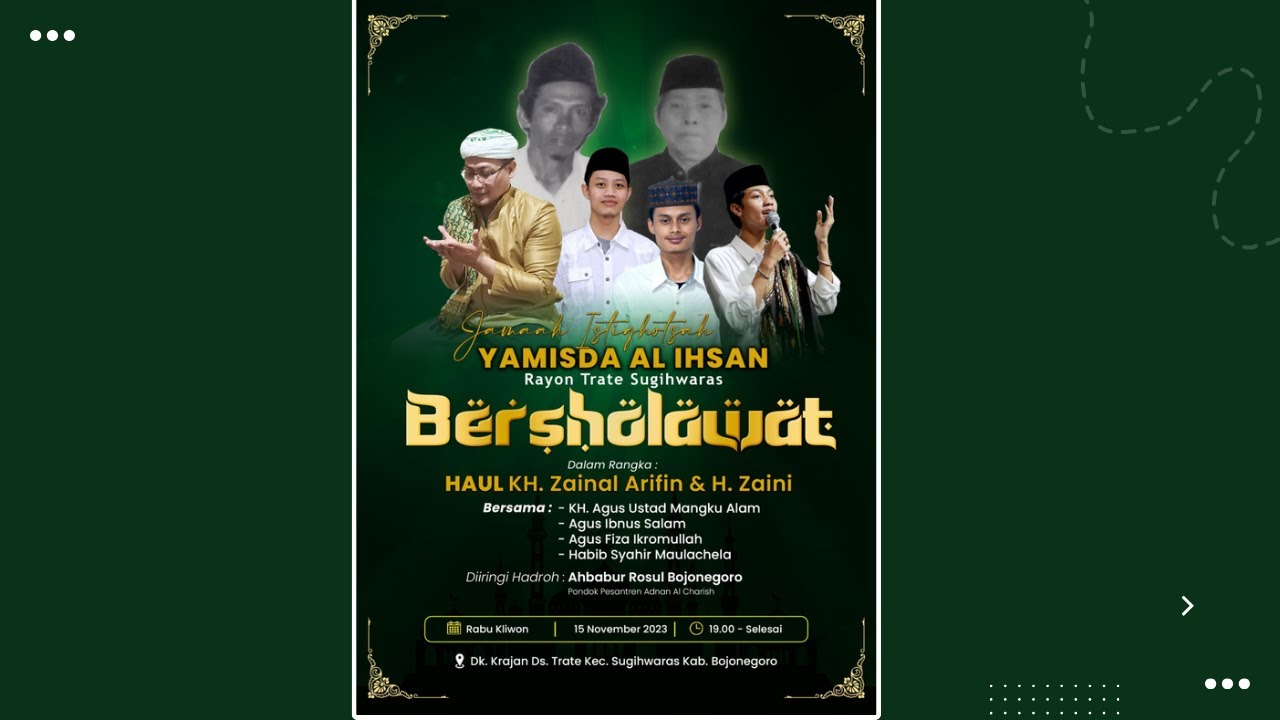 YAMISDA AL IHSAN RAYON TRATE SUGIHWARAS BERSHOLAWAT DALAM RANGKA HAUL ...