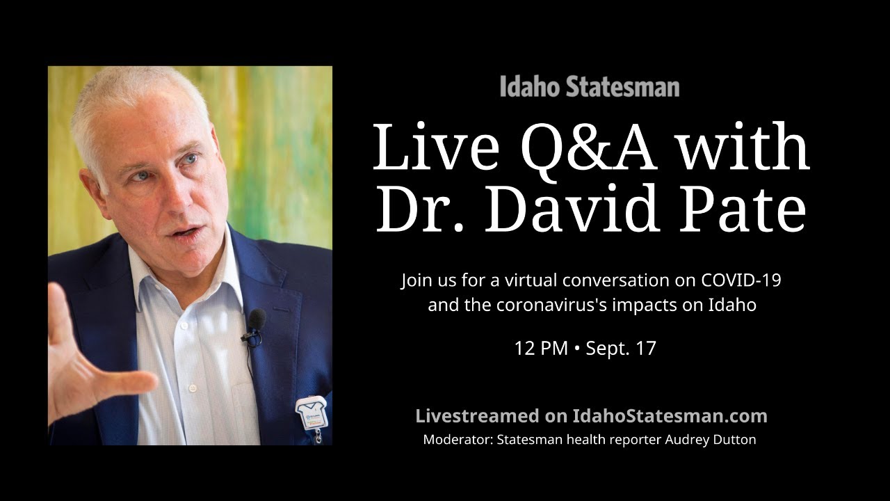 A live conversation with Dr. David Pate - YouTube