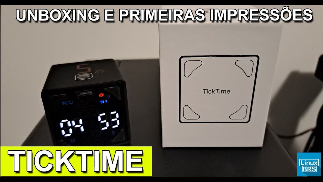 TICKTIME CUBE - UNBOXING E PRIMEIRAS IMPRESSÕES - YouTube