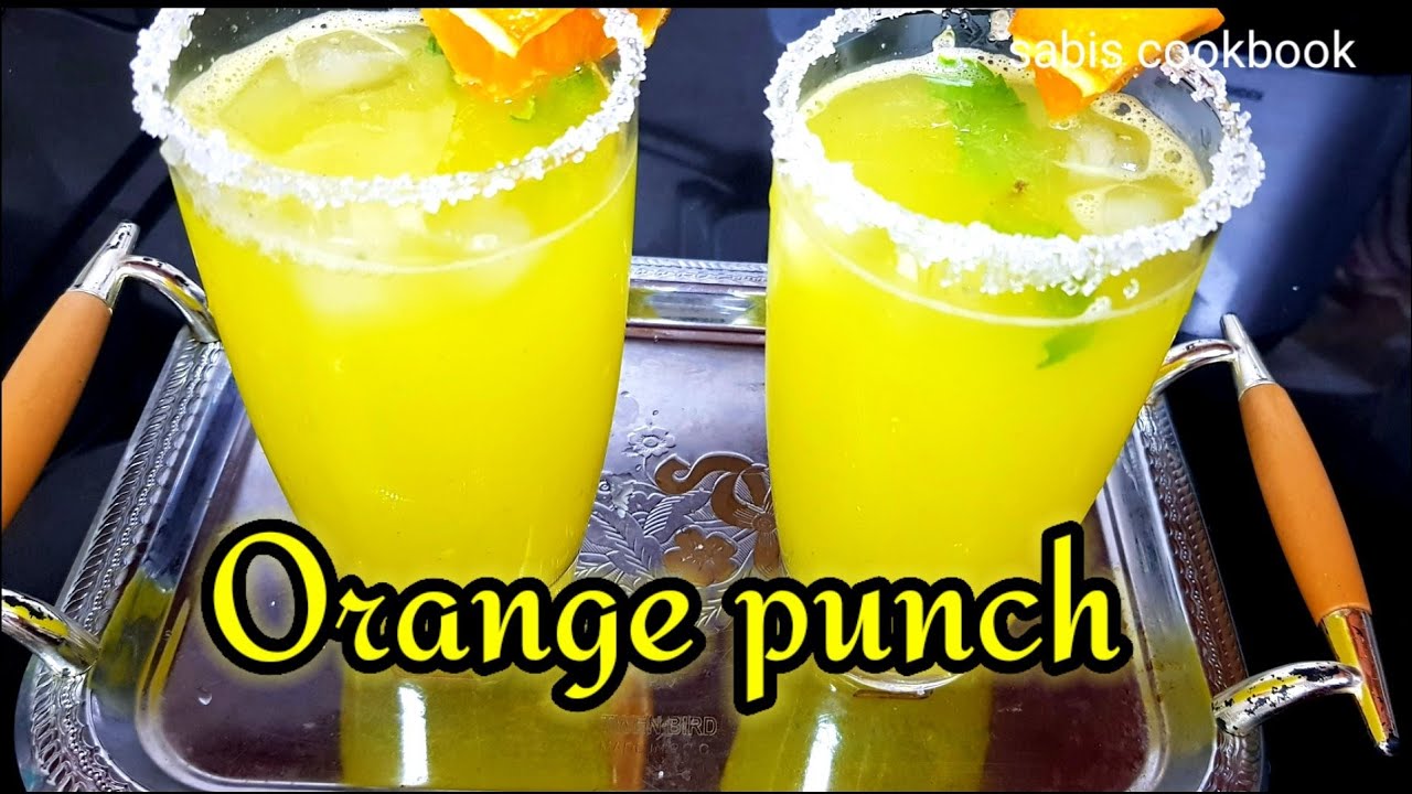 Orange punch/mocktail ||summer drink ||Welcom drink recipe by sabis ...
