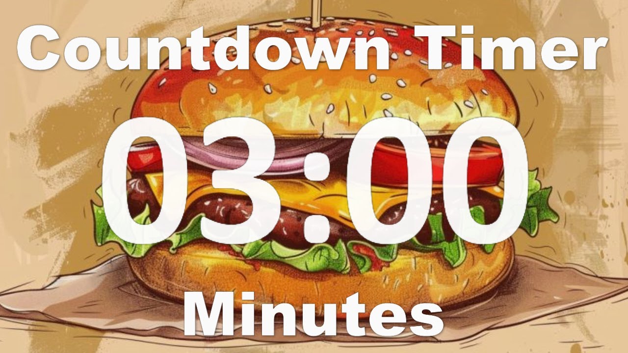 3 Minute Timer Hamburger - YouTube