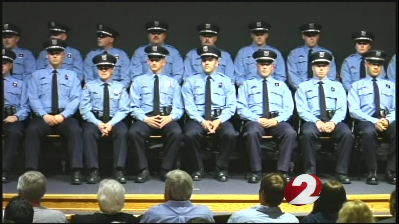 Police recruits graduate - YouTube