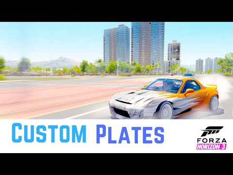 CUSTOM PLATES in Forza Horizon 3 - YouTube