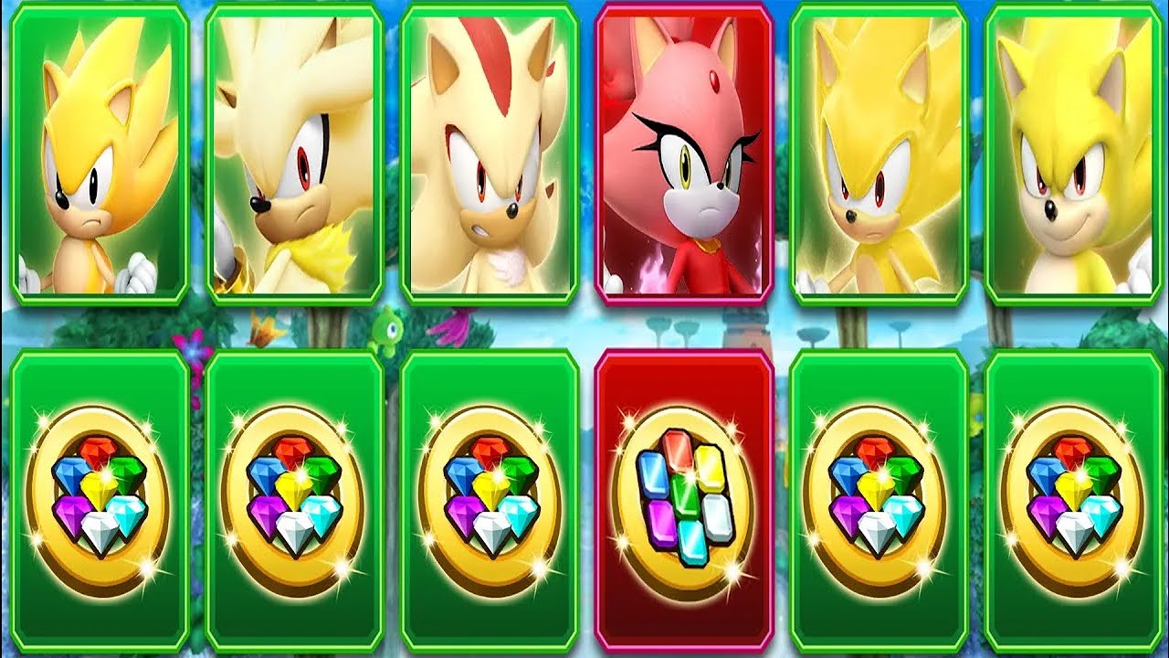 Sonic Forces All Supers Characters Battle - Super Form Boost Buff ...