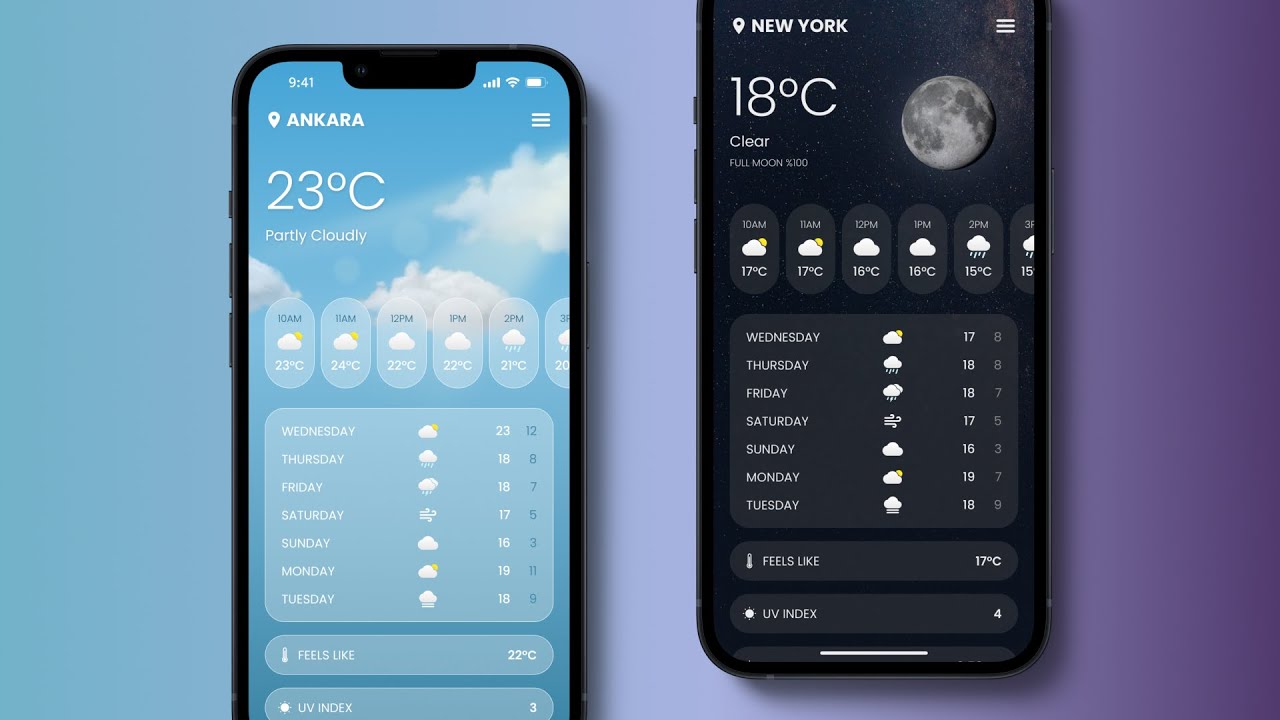 Weather App • UX/UI Project Prototype - YouTube