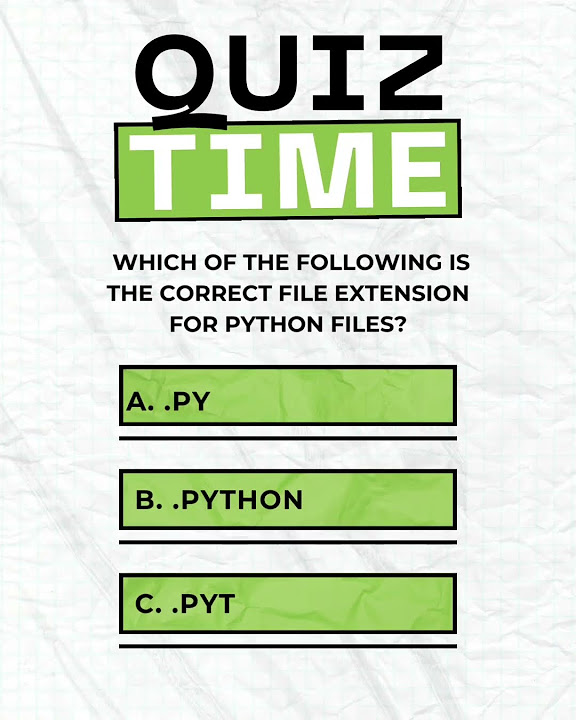 Python Quiz Pythonforbeginners Pythonprogramming Python3 Youtube