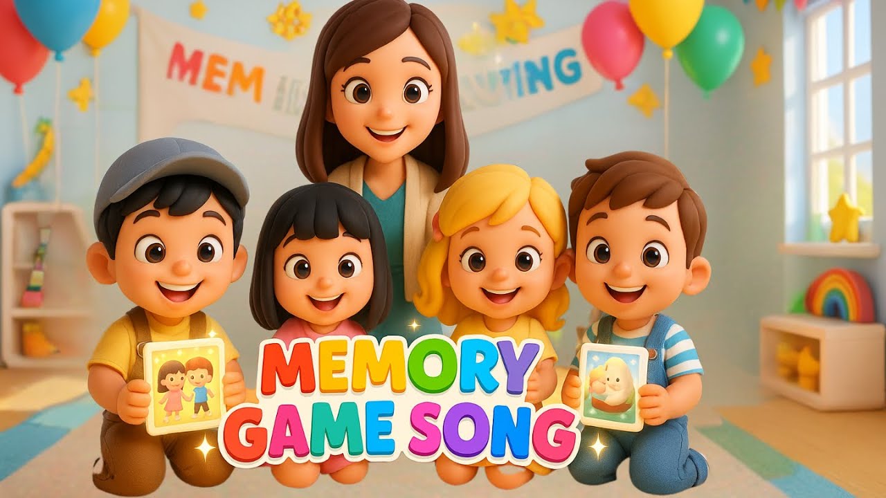 Magic Memory Game Song for Kids | Fun Educational Music for Preschool ...