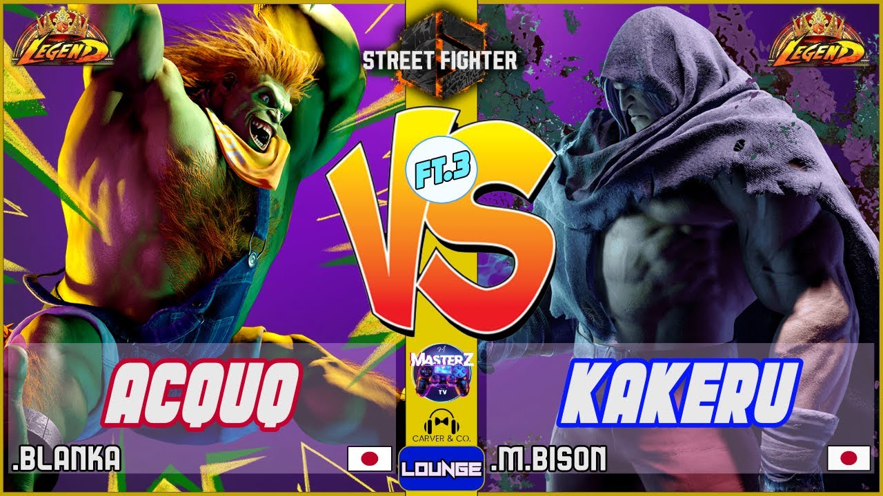 4k SF6 REPLAY 💥💥 ACQUA (blanka) VS Kakeru (M.bison) 💥💥 High level ...