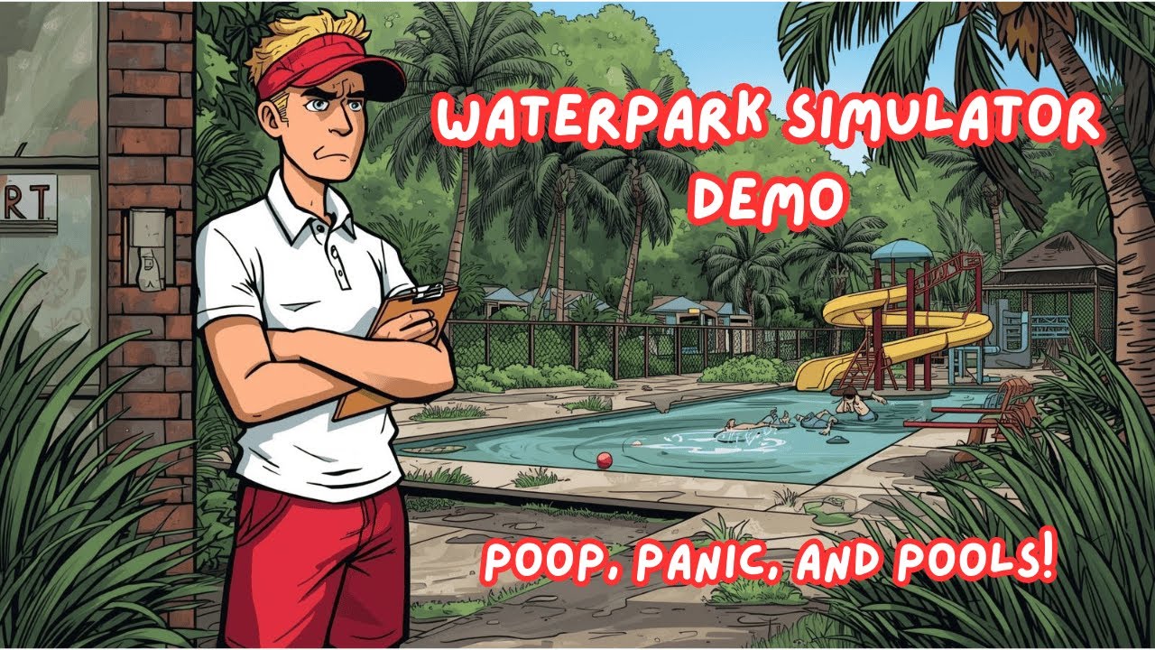 Waterpark Simulator Demo - Poop, Panic, and Pools! - YouTube