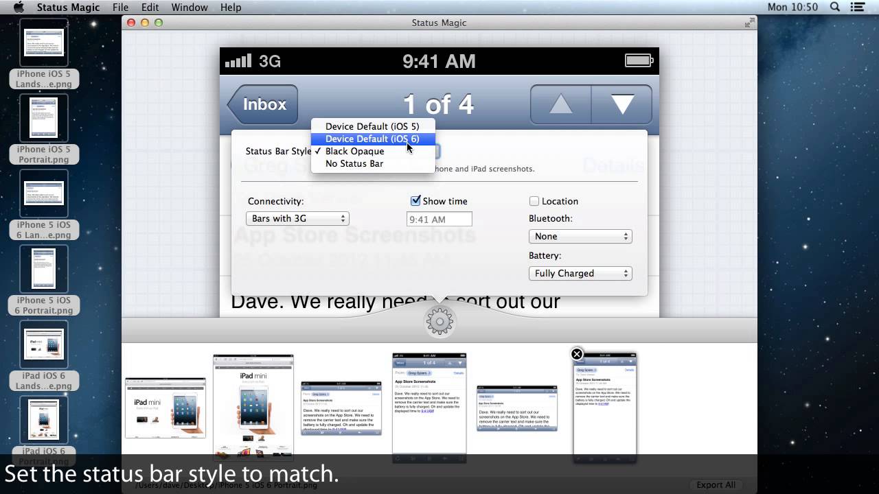 Status Magic - Perfect screenshots for the App Store - YouTube